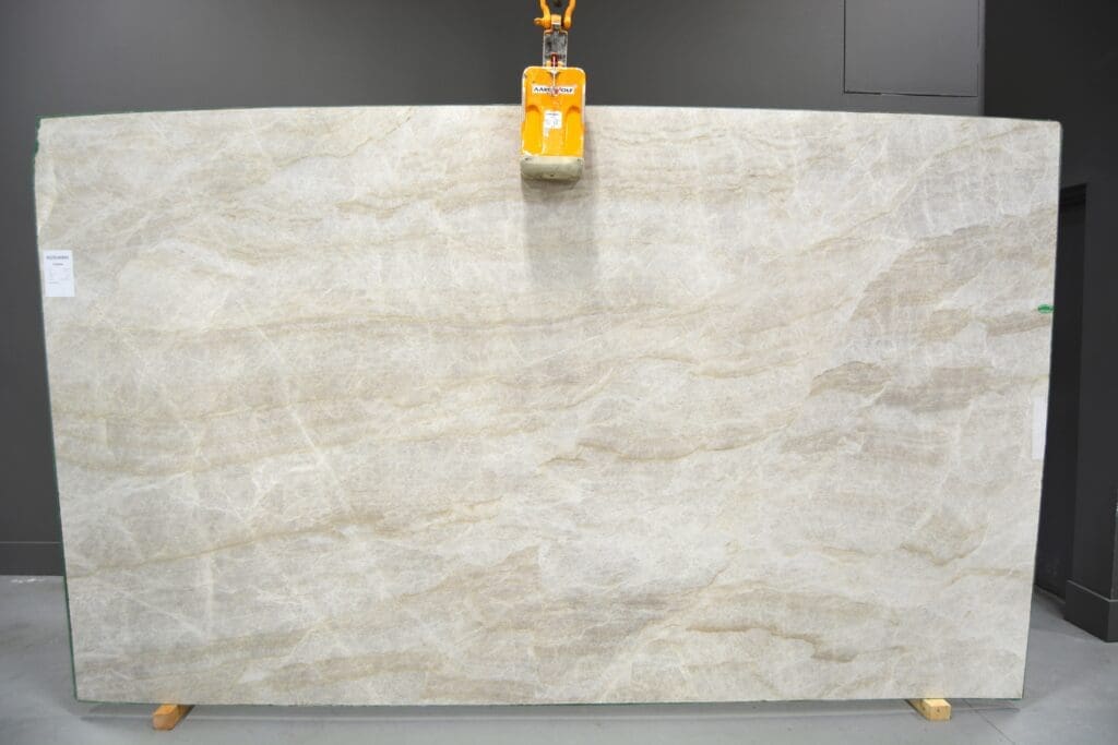 Taj Mahal Honed Quartzite - Elegant Cream And White Stone